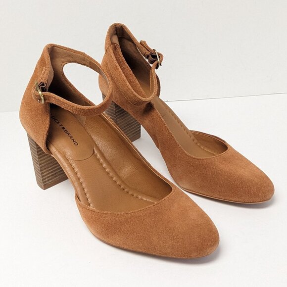 Lucky Brand | Shoes | Lucky Brand Kalicia Dorsay Pumps Caramel Womens ...